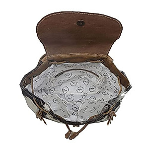 Myra Bag Must Have Backpack Upcycled Cowhide & Leather S-2843
