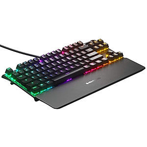 SteelSeries Apex 7 TKL - Mechanical Gaming Keyboard - OLED Display - Brown Switches - American (QWERTY) Layout