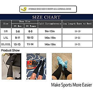 Hi Clasmix 5 Pairs Compression Socks for Women&Men-20-30mmhg Best for Circulation,Pregnancy,Media,Nurse,Running,Travel(Multicoloured 13a Large-X-Large)