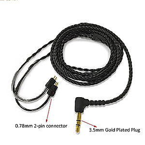 SOUNDLINK Upgraded Silver Plated Cable Earphone Extension Cable for HiFi Earbuds BL03 TRN V90 V80 AS10 ZS10 ZS6 ES4 ZST ZSR iems