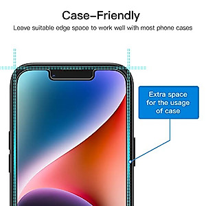 JETech Privacy Screen Protector for iPhone 14 6.1-Inch (NOT FOR iPhone 14 Plus 6.7-Inch), Anti Spy Tempered Glass Film, 2-Pack