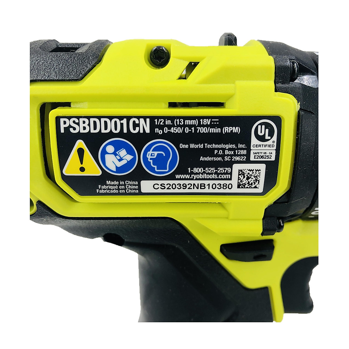 tectronics Ryobi ONE+ HP 18V Cordless Compact Brushless 12 inch DrillDriver PSBDD01 (TOOL ONLY- Battery and Charger NOT included) (Renewed)