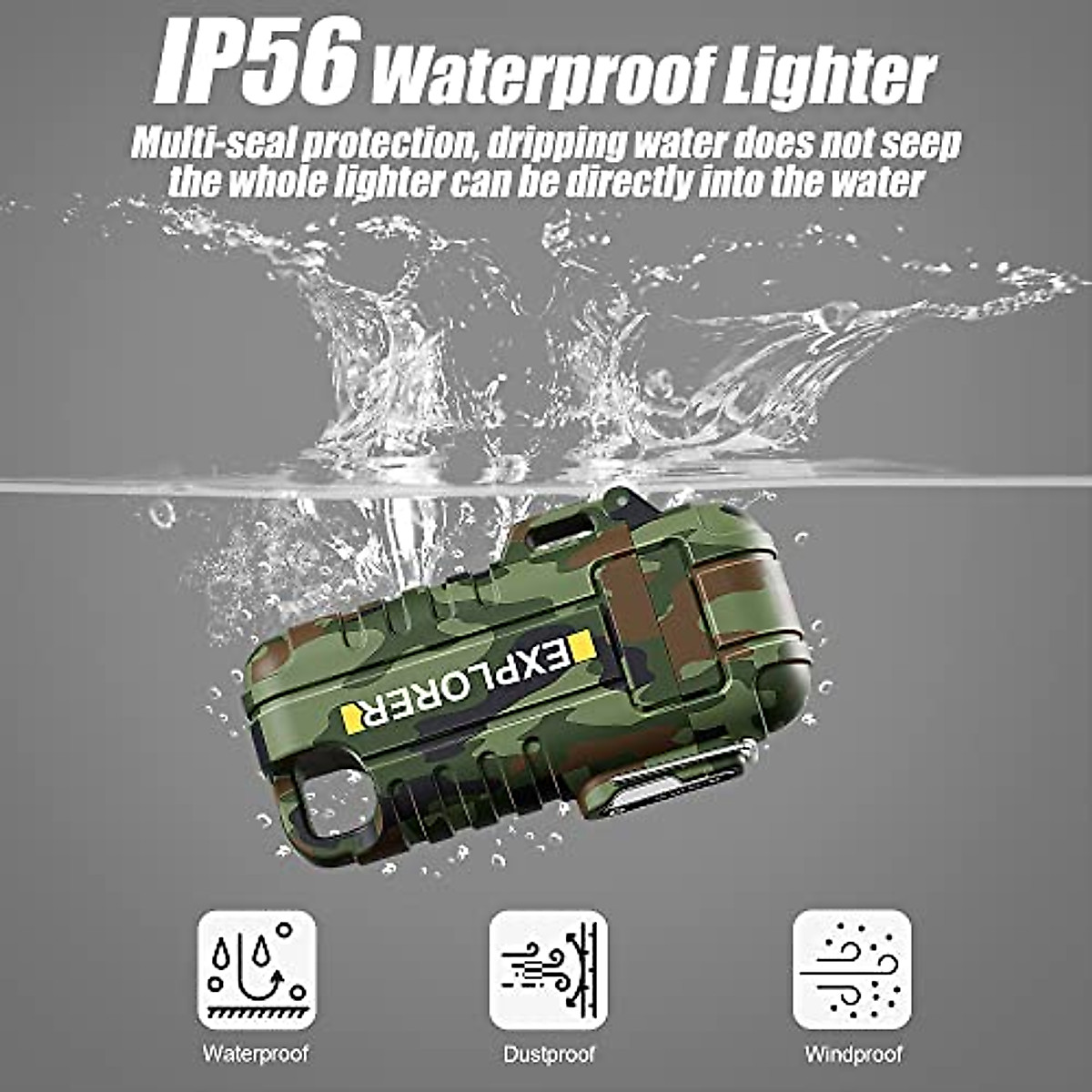 Bistfy Electric 360 Flexible Rechargeable USB Lighter, Type C Arc Plasma Windproof and Waterproof Flameless Grill Lighter for Candle Aromatherapy Camping BBQ Gas Stove