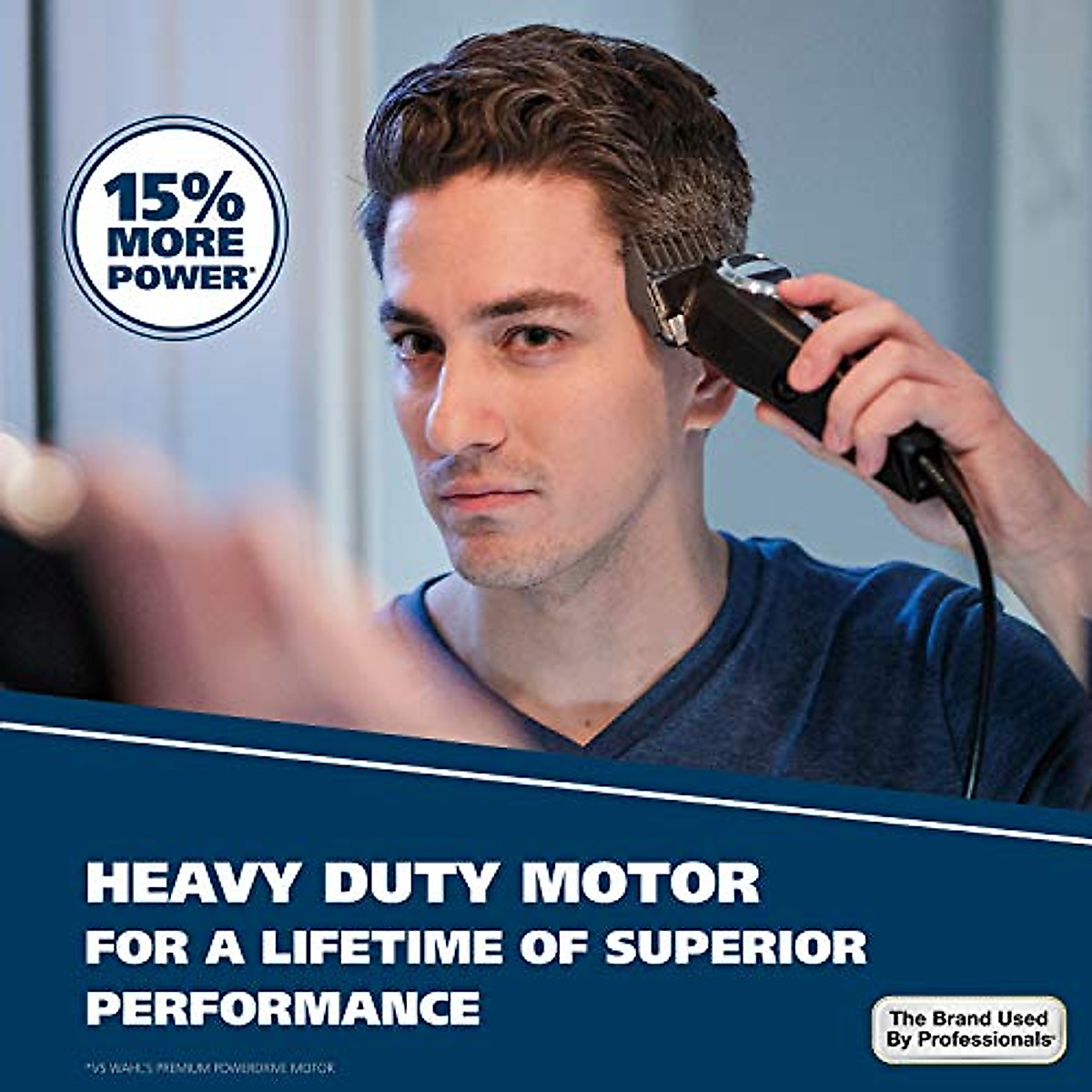 Wahl USA Elite Pro High-Performance Corded Home Haircut & Grooming Kit for Men – Electric Hair Clipper – Model 79602