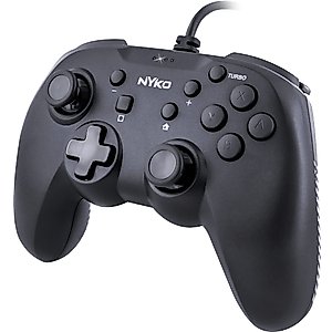 Nyko Prime Controller for Nintendo Switch - Wired Switch Controller w/Vibration, Ergonomic Shell Design & Turbo Button for Competitive Advantage - PC Compatible Switch Controller Accessories (Black)