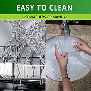 NutriBox [40 Value Pack] single one compartment 24 OZ Meal Prep Plastic Food Storage Containers - BPA Free Reusable Lunch Bento Box with Lids - Spill proof,Microwave, Dishwasher and Freezer Safe