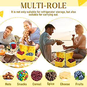 Uiifan 2 Pcs Sliced Cheese Storage Container with Flip Lid Cow Cheese Slice Crisper Butter Storage for Refrigerator Cheese Slice Holder with Lids Plastic Cheese Box for Fridge Airtight Food