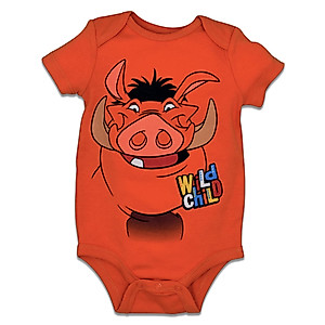 Disney Lion King Infant Baby Boys 5 Pack Short Sleeve Bodysuits Lion King 18 Months