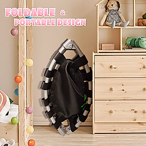 BCAN 36'' Mini Folding Ages 2 to 5 Toddler Trampoline with Handle for Kids, Two Ways to Assemble The Handle, Indoor/Garden Trampoline with Super Safe Padded Cover