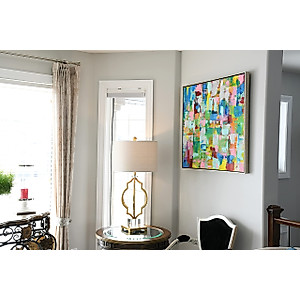 Framed wall art Hand Painted Abstract Oil Painting Wall Art Modern Wall Decor for living room, bedroom, kitchen, hallway, office, dining room, bar