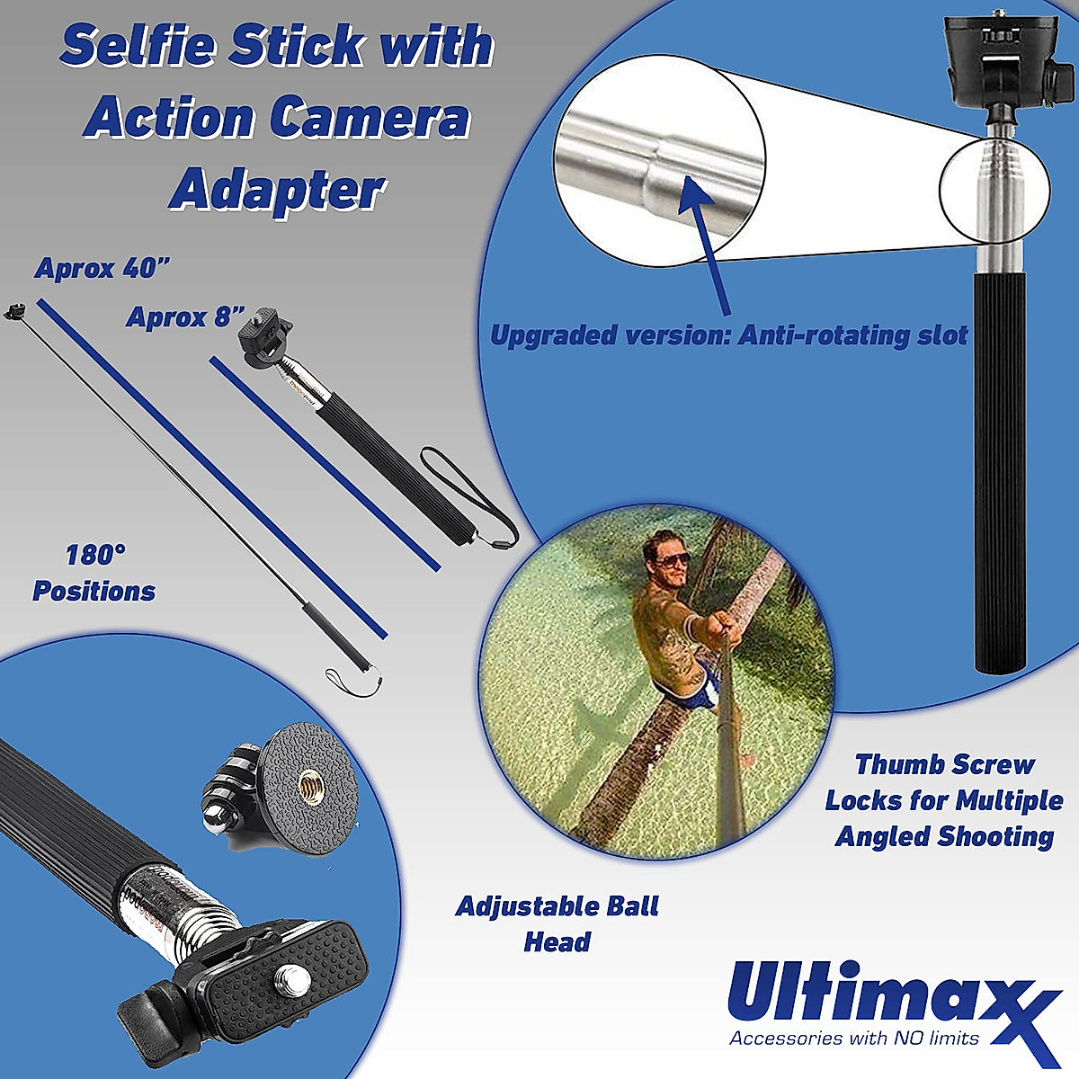 SSE GoPro HERO10 (Hero 10) Black with Premium Accessory Bundle: SanDisk Ultra 64GB microSD Memory Card, Replacement Battery, Underwater LED Light with Bracket, Water Resistant Protective Case & More