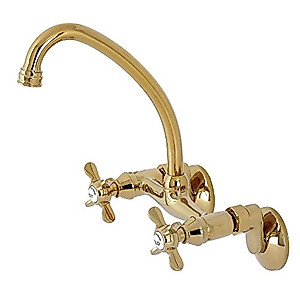 Kingston Brass KS114PB Essex Kitchen Faucet, Polished Brass