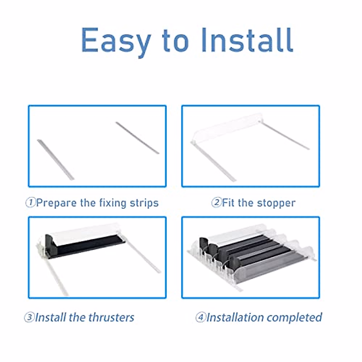 Soda Can Organizer, Fridge Organizer, Self-Pushing Soda Can Organizer, Drink Organizer for Refrigerator, Cabinet, Pantry Convenience stores(3 Rows,12"D)
