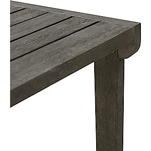 VIFAH V1843 Renaissance Outdoor Patio Wood Side Table