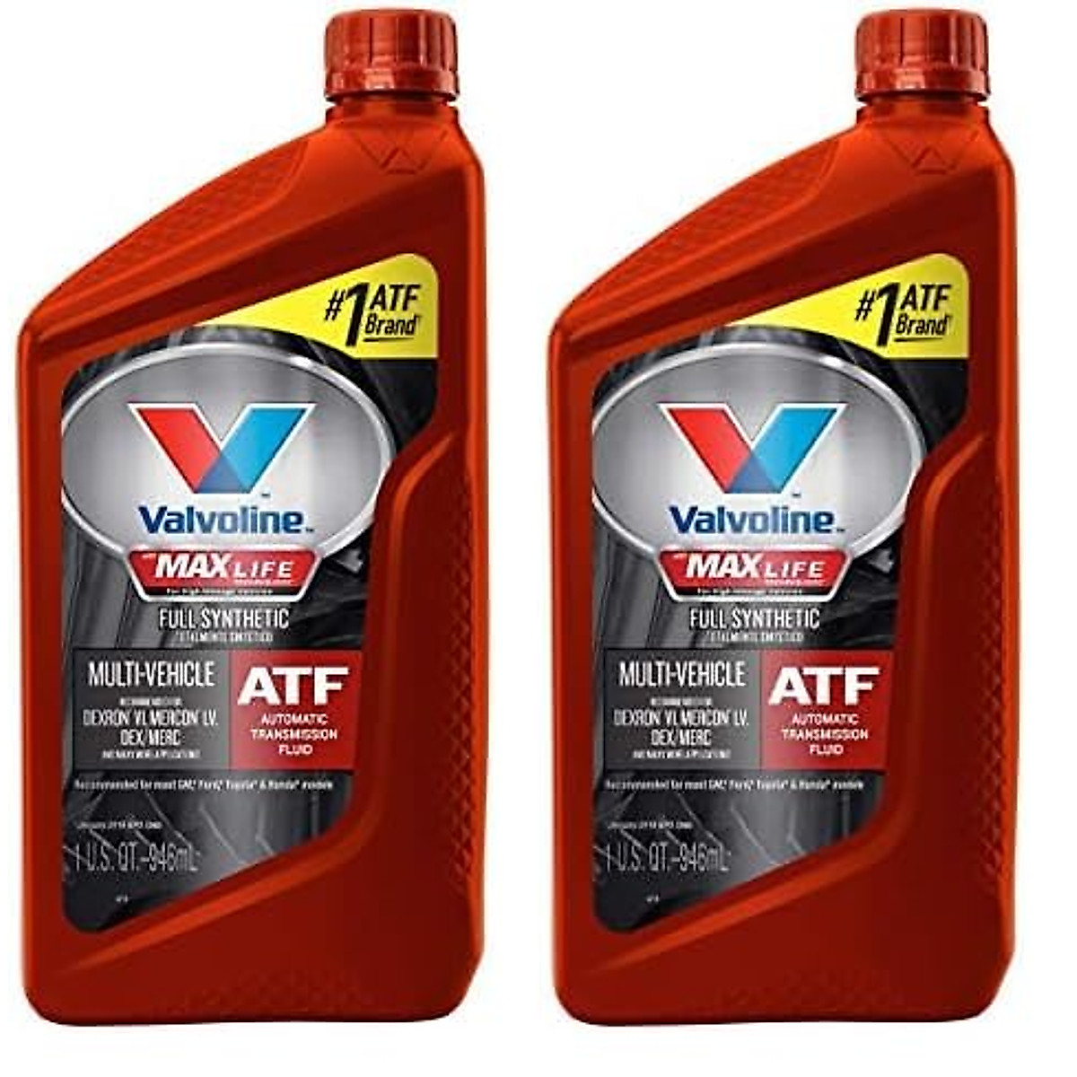Valvoline MaxLife ATF Multi-Vehicle Full Synthetic Automatic Transmission Fluid 1 QT (Pack of 2)