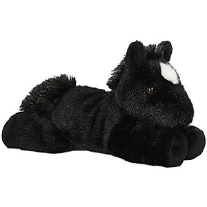 Aurora® Adorable Mini Flopsie™ Beau™ Stuffed Animal - Playful Ease - Timeless Companions - Black 8 Inches