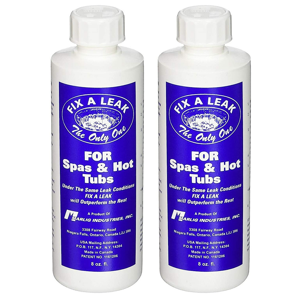 Marlig Industries Fix Pool Leak Sealer-8 oz (Two Pack)