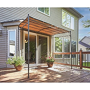 Guide Gear Small Gazebo 5' x 8' Canopy Tent Instant Shelter Outdoor Sun Shade for Patio, Backyard, Garden, BBQ Grill, Tan