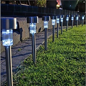 Solar Garden Light 10 Pack,D1 Outdoor LED Solar Powered Garden Lights for Lawn, Patio, Yard, Walkway, Driveway