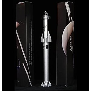 SpaceX Starship Rocket Model Super Heavy Rocket BFR Model Decoration Desktop Home Office Ornaments, 12.5 inches