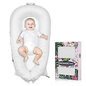 MEXXI Baby Lounger Cover | Fits Dockatot Deluxe + | Premium Quality | Baby Nest Replacement Cover | Hypoallergenic | (Cover Only) (Satin White)