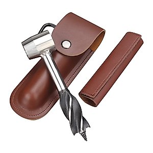 Bushcraft Gear Bushcraft Hand Auger Wrench Scotch Eye Wood Auger Hand Auger Wood Drill Settlers Survival Tool for Bushcraft Camping and Backpacking