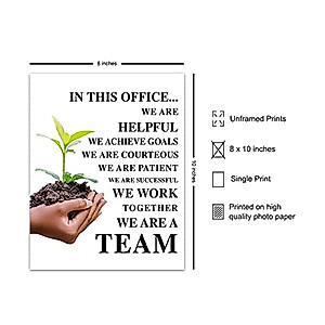 Office Wall Decor - Motivational Wall Art Quote - 8x10 Inspirational Wall Art Poster - Unique Gift for Boss, Managers, Team Leaders, Men Women - Unique 8x10 Room Decoration - UNFRAMED Picture Print