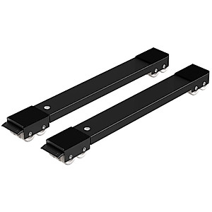 Ronlap Furniture Washing Machine Dolly, Extendable Appliance Rollers Refrigerator Heavy Duty, Washing Machine Stand Wheels Fridge Appliance Dolly Movers Mobile Washer and Dryer Moving Base, Black