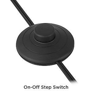 Possini Euro Design Allura Modern 79" Tall Arc Floor Lamp Standing Matte Black Metal 3-Ring Swivel LED Light for Living Room Reading Family Bedroom Bedside Office House Home