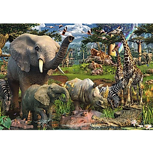 Ravensburger at The Waterhole - 18000 Piece Jigsaw Puzzle for Adults – Softclick Technology Means Pieces Fit Together Perfectly (17823)