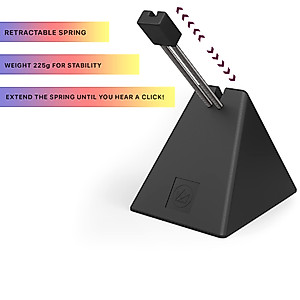 Uncrowned Kings Mouse Bungee - PC Gaming Mouse Bungee Cable Holder - Mouse Cable Holder - Gaming Mouse Cord Holder with Wire & Cord Management Support