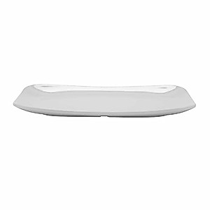 G.E.T. CS-6103-W-EC 11.25" x 7" White Break Resistant Rectangular Platter (Pack of 12)