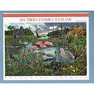 SOUTHERN FLORIDA WETLAND SHEET OF TEN 39 CENT STAMPS - Scott 4099