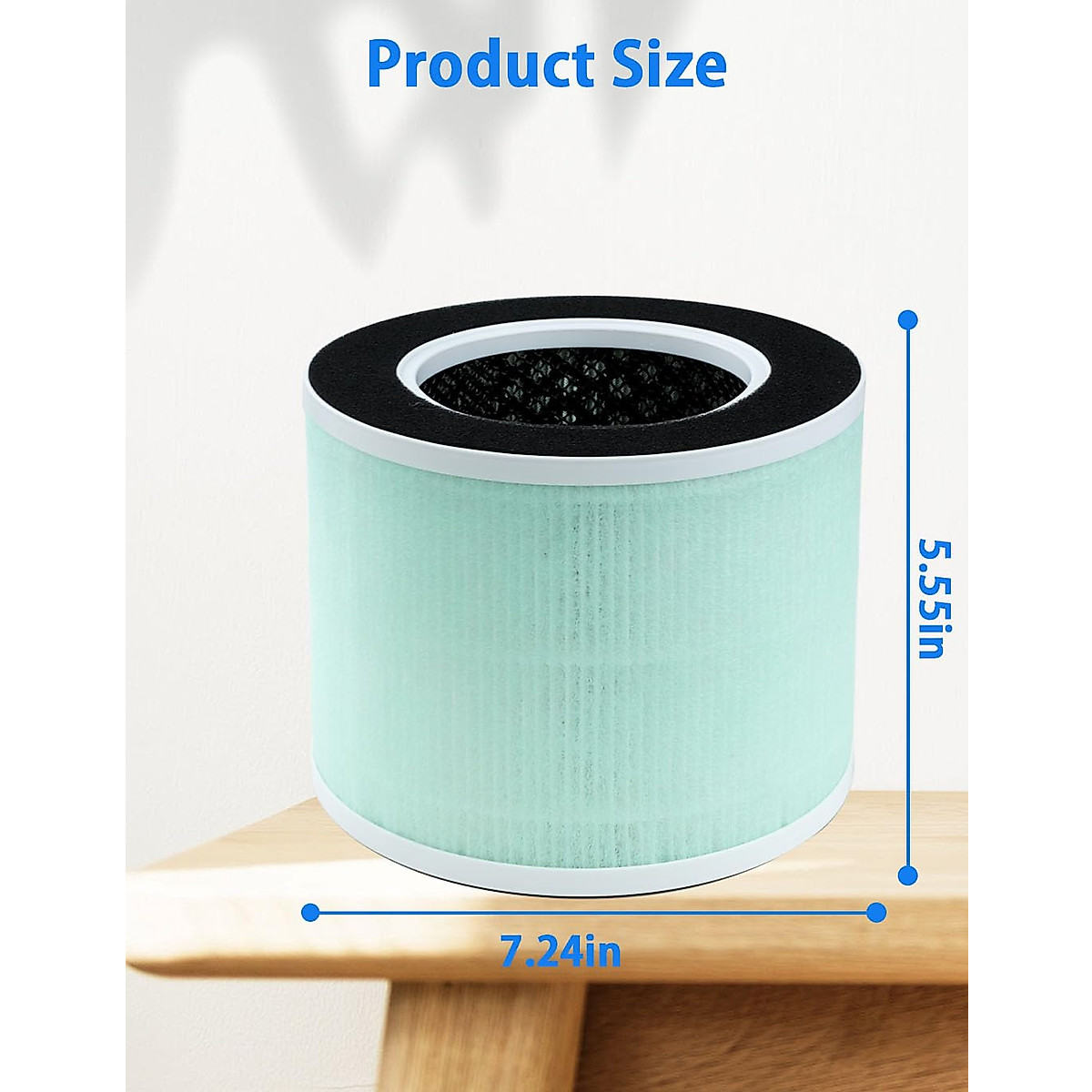 BBT BAMBOOST RP-AP088-F2/F1 Replacement Filter Compatible with Renpho RP-AP088 RP-AP088W RP-AP088B Air Purifier, 3-in-1 H13 True HEPA and High-Efficiency Activated Carbon Filter, 2 Pack