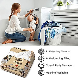 InterestPrint Custom Dog Photo Blanket - Personalized Picture Blankets for Pets Dog Lovers - Customized Gifts Using My Own Photos Throws 60" x 80"