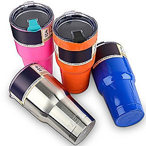 20 oz Tumbler Lids, Fits for YETI Rambler, Ozark Trail, Old Style Rtic(Launched before 2016) and More, SENHAI 3 Pack Spill-proof Splash Resistant Lids Covers for Tumblers Cups