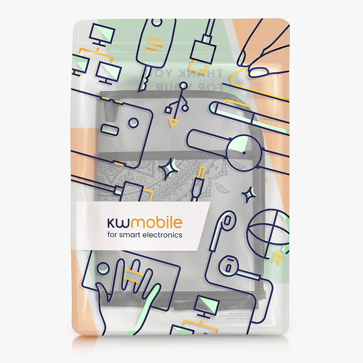 kwmobile Cover Compatible with 2 Slice Toaster - Cover for Toaster - Indian Sun Grey