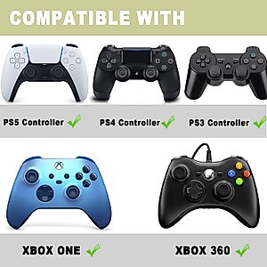 20Pieces Analog Stick Joystick Controller Performance Thumb Grips Compatible with PS5, PS4, Xbox One, Xbox Series X/S Controller Joystick Grips