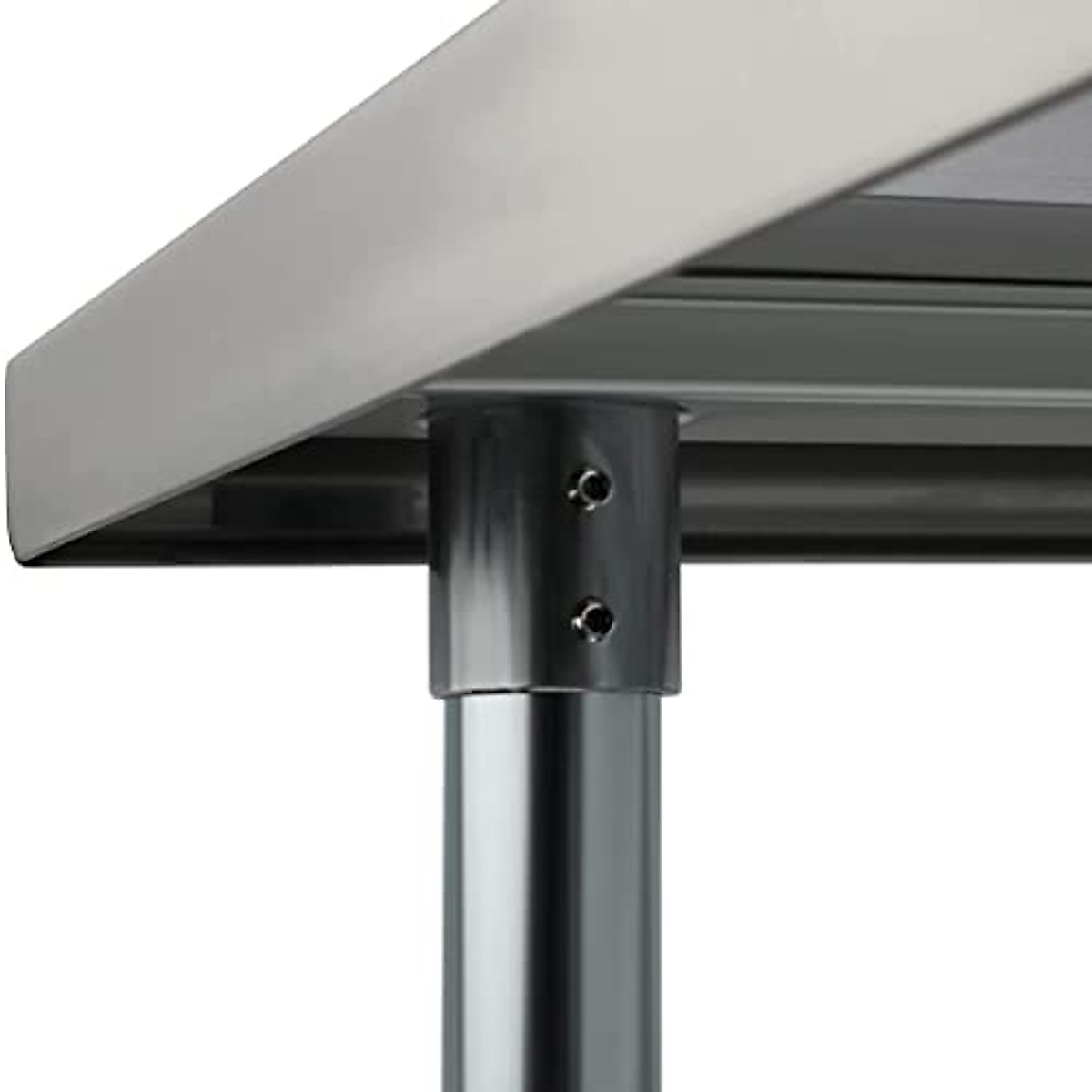 24 x 30 in Stainless Steel Prep Work Table Kitchen Restaurant NSF Food Table with Undershelf Durable 2 Layers Adjustable Sturdy Corrosion Rust Resistance for Home Business Garage Warehouse Restaurant