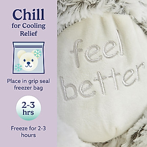 warmies Microwavable & Weighted Stuffed Animals, Feel Better Bear - Heated Stuffed Animal Plushie for Warmth & Comfort - Cute Soft Plush Toys for Adults & Children (Boys, Girls, Babies & Toddlers)