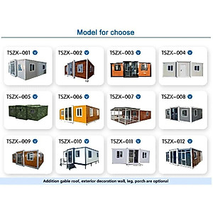 Mini Tiny Houses, Expandable Modular Container House, Cabin Homes,Luxury Living with Portable Convenience