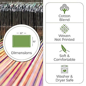 Pure Country Weavers I Love You to The Moon and Back Blanket Blue - Gift Tapestry Throw for Back of Couch or Sofa - Woven from Cotton - Made in The USA (61x36)