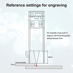 LASER TREE 40W Laser Module, 5W Optical Output Power Laser Cutter Module w/Metal Air Assist, Compatible with Laser Engraver Laser Cutter Machines CNC, 45mm Fixed Focus 12V