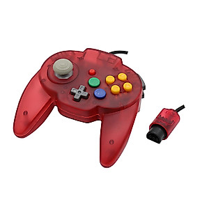 Intec Gaming Warrior 64 Wired Controller for Original Nintendo 64 N64 Console (Red)