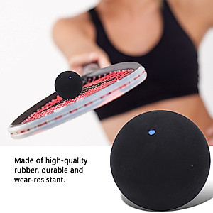 Meiyya Sports Squash Ball Sports Squash Ball Racquet Ball Ball Elastic Ball Squash Training,Professional Design Squash Ball Easy to Carry for Practice