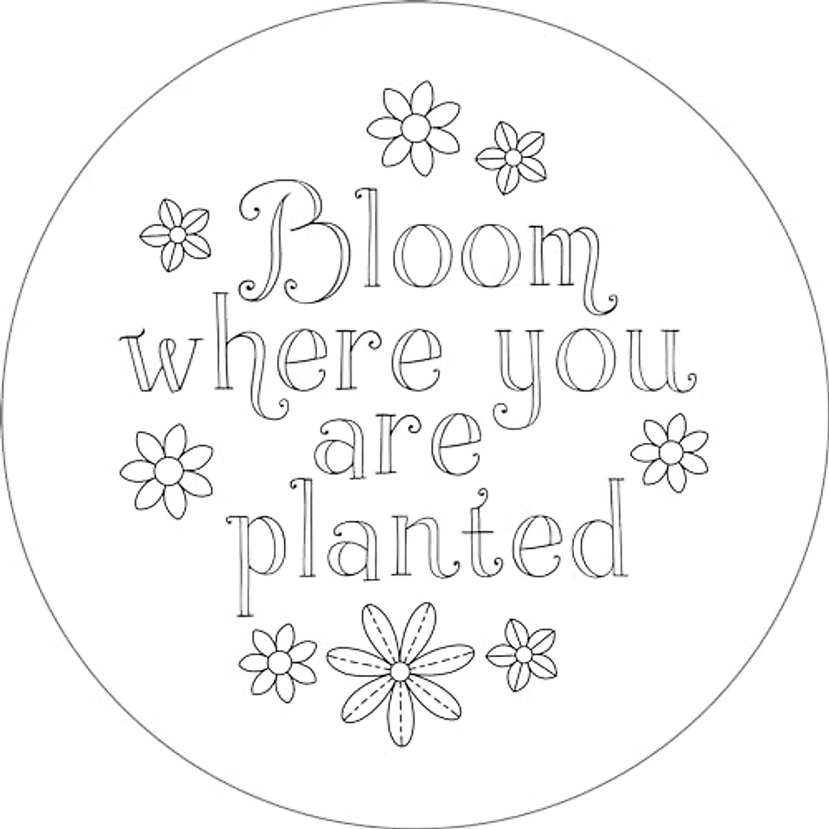 Blooms & Succulents Embroidery Pattern Transfers (set of 10 hoop designs!)