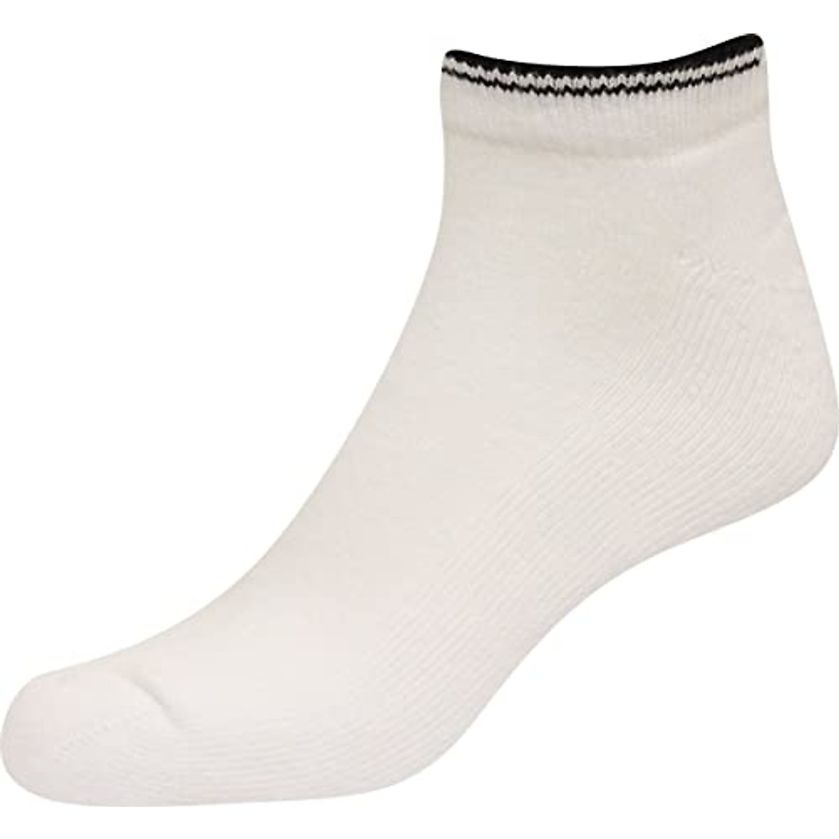 FootJoy ComfortSof Sportlet Women 3-Pack Socks, White / Black / Driftwood, Fits Shoe Size 6-9