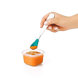 OXO Tot Baby Blocks Food Storage Containers, Teal, 4 Ounce - Set of 2