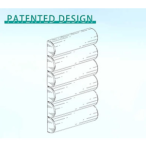 GIVANLEE Back Support Pillow for Office Chair,Computer/Desk Chair/Couch,Lumbar Support Pillow Adjustable for Chair,Patented 6-fold semi-circular Back Cushion Hanging on Office Chair,Soft