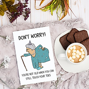 Rude Birthday Card Friendship Card for Woman, Funny Getting Older Card for Friends Bestie Family Wife, Gag 50th 60th 70th 80th 90th Birthday Gift Mom Grandma, Happy Birthday Card Old Age Women